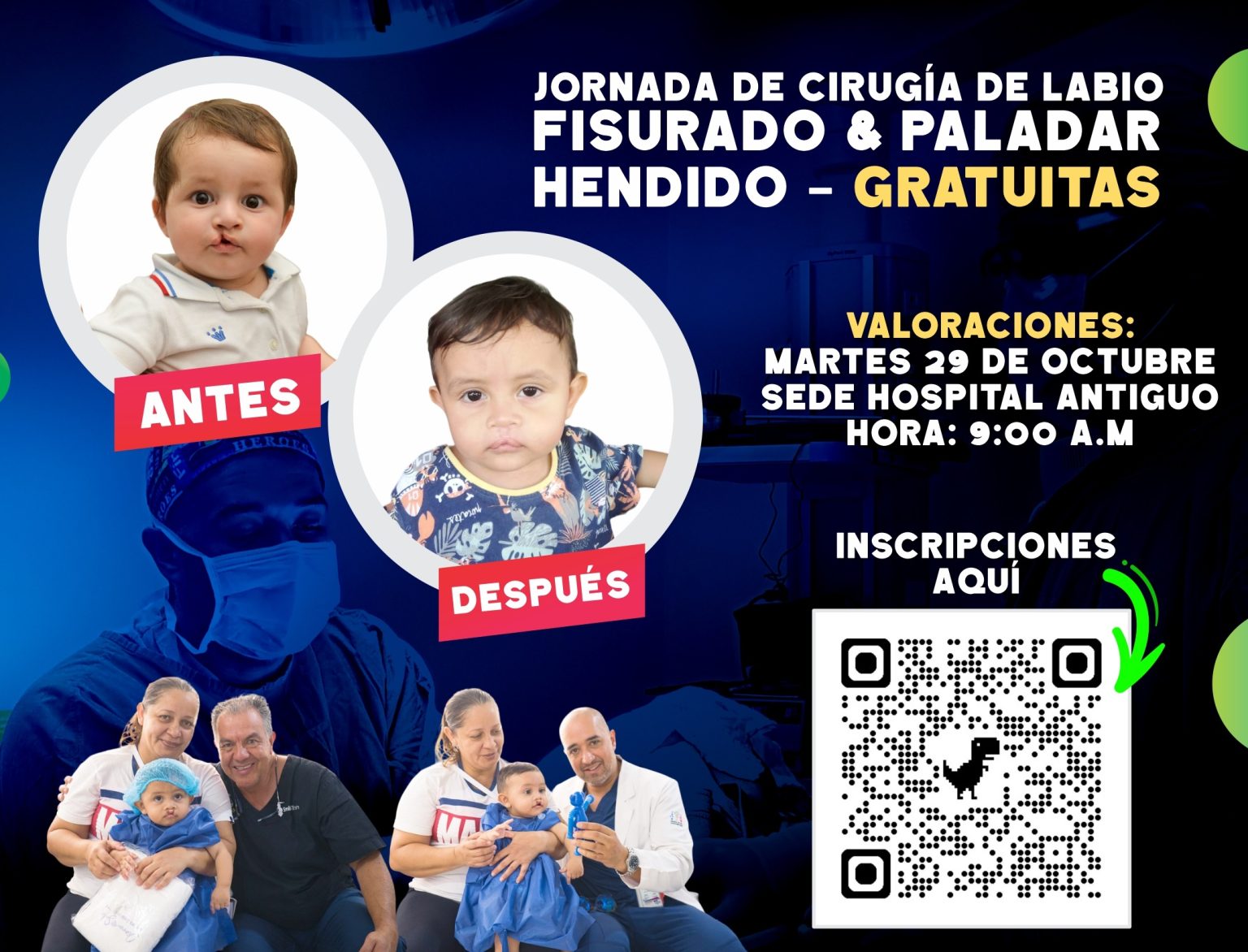 II Jornada gratuita de cirugía de Labio Fisurado y Paladar Hendido en ...